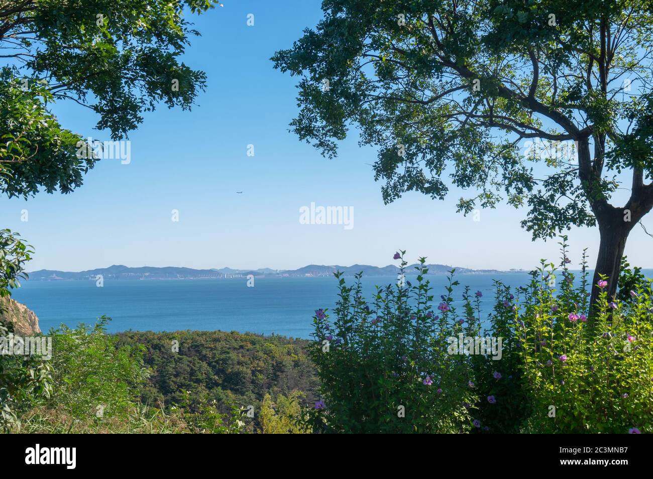 The scenery of Coastal Road in late Summer Stock Photo - Alamy