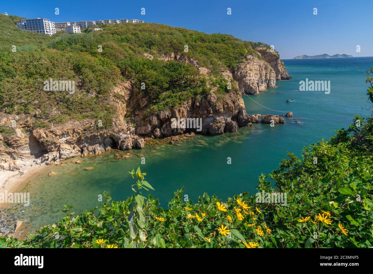 The scenery of Coastal Road in late Summer Stock Photo - Alamy