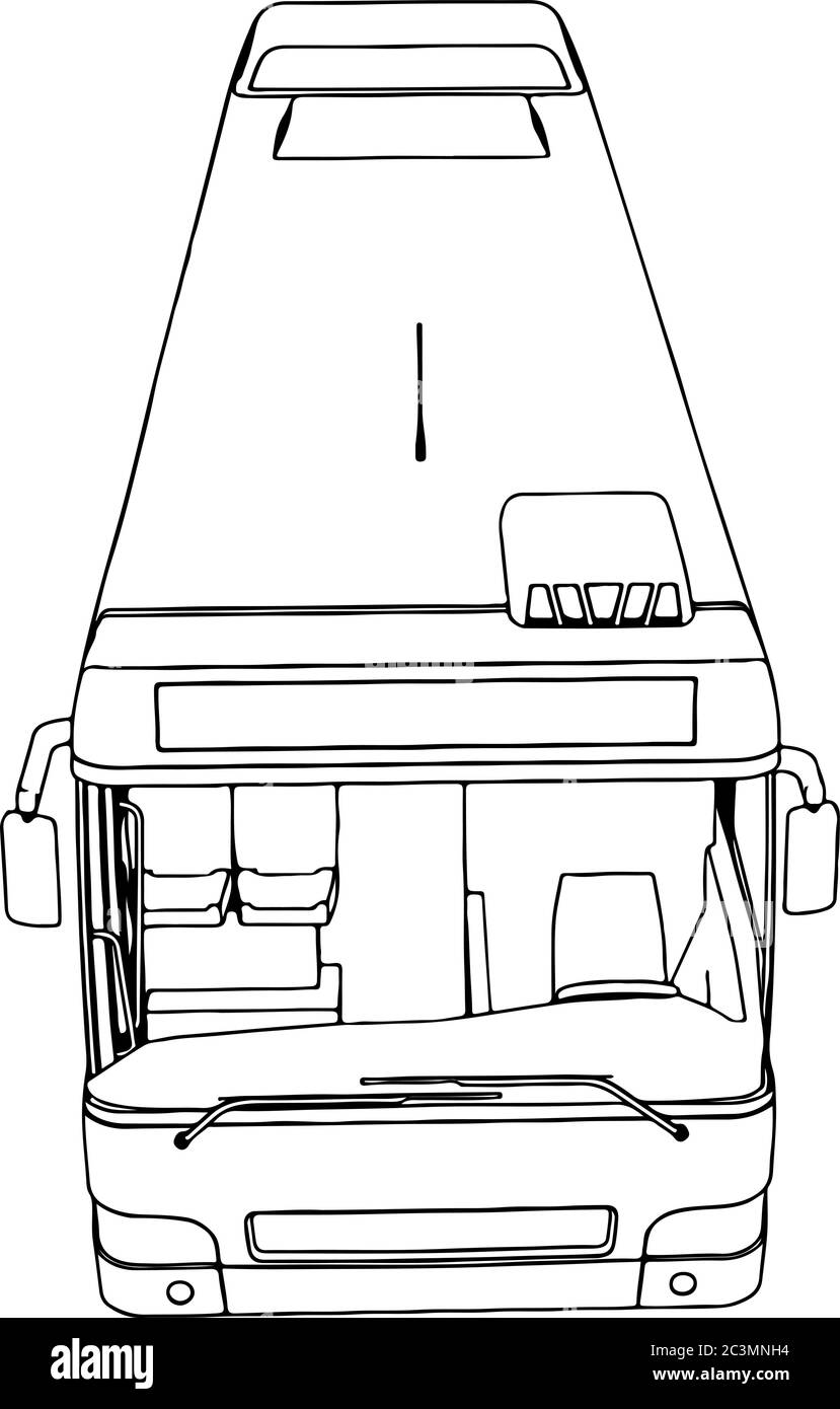 sketch city bus vector Stock Vector Image & Art - Alamy