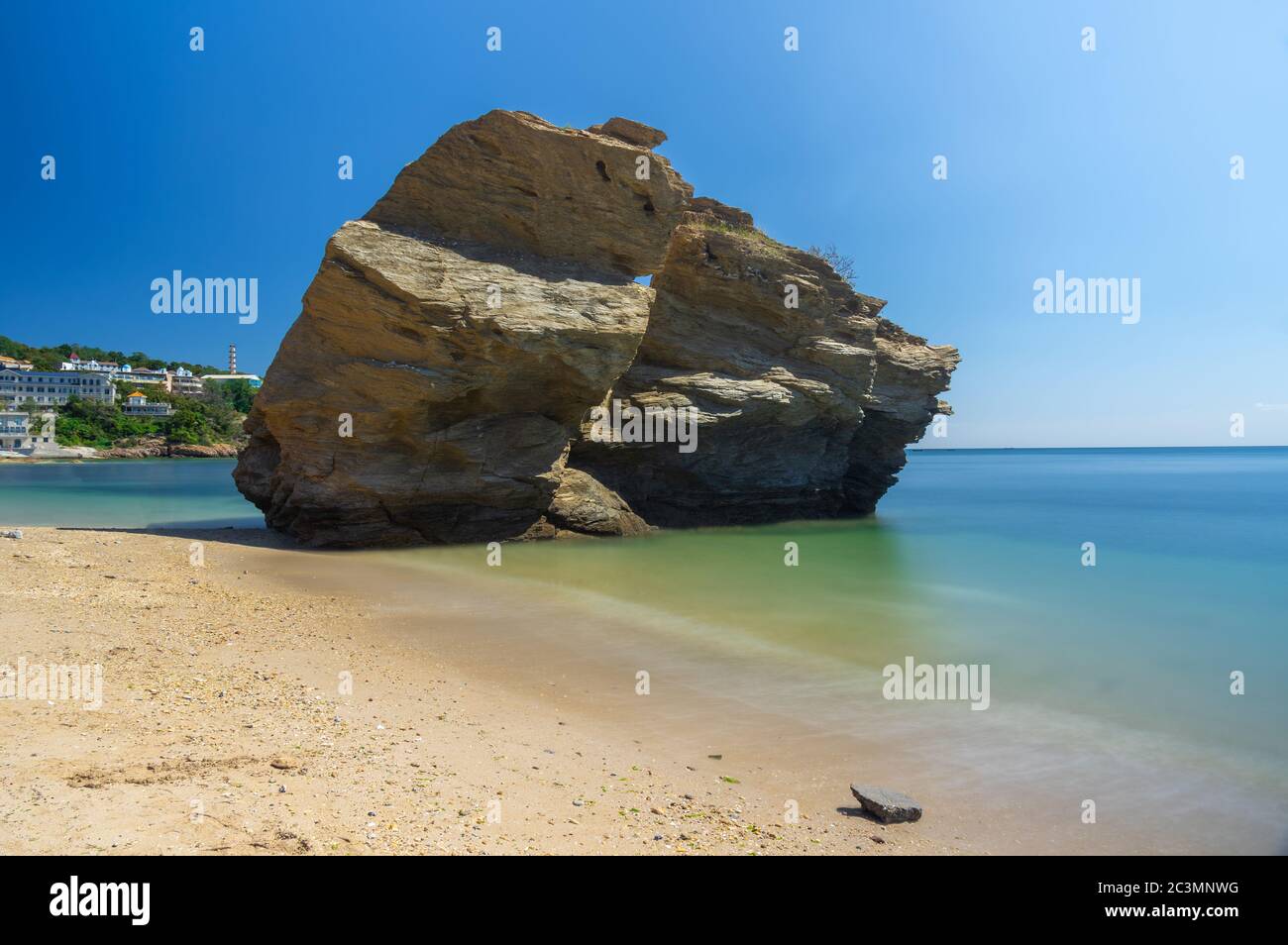 The scenery of Coastal Road in late Summer Stock Photo - Alamy