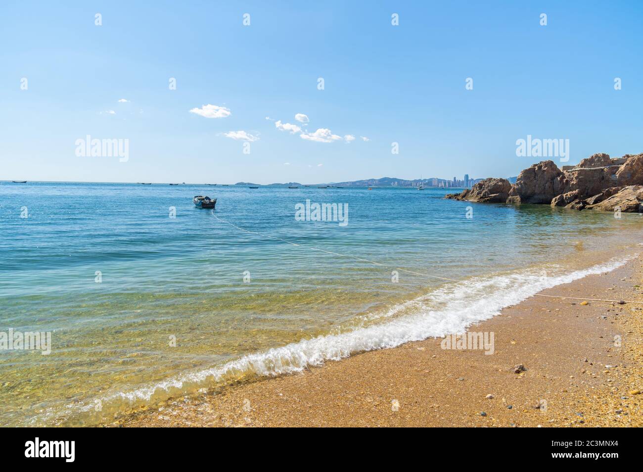 The scenery of Coastal Road in late Summer Stock Photo - Alamy