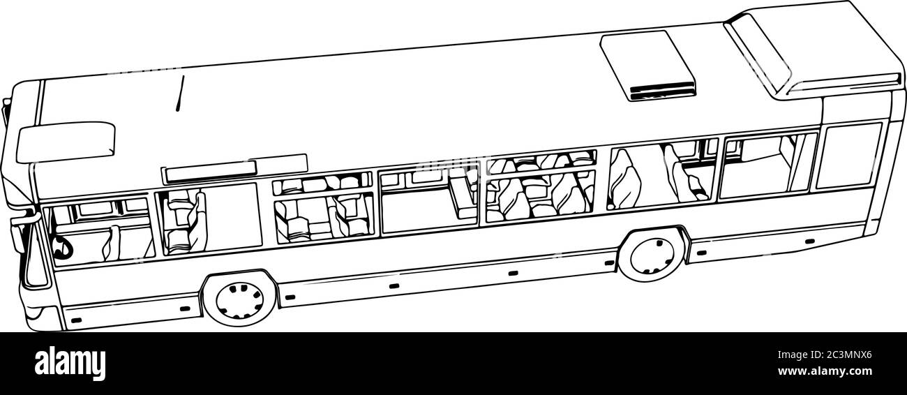 sketch city bus vector Stock Vector Image & Art - Alamy