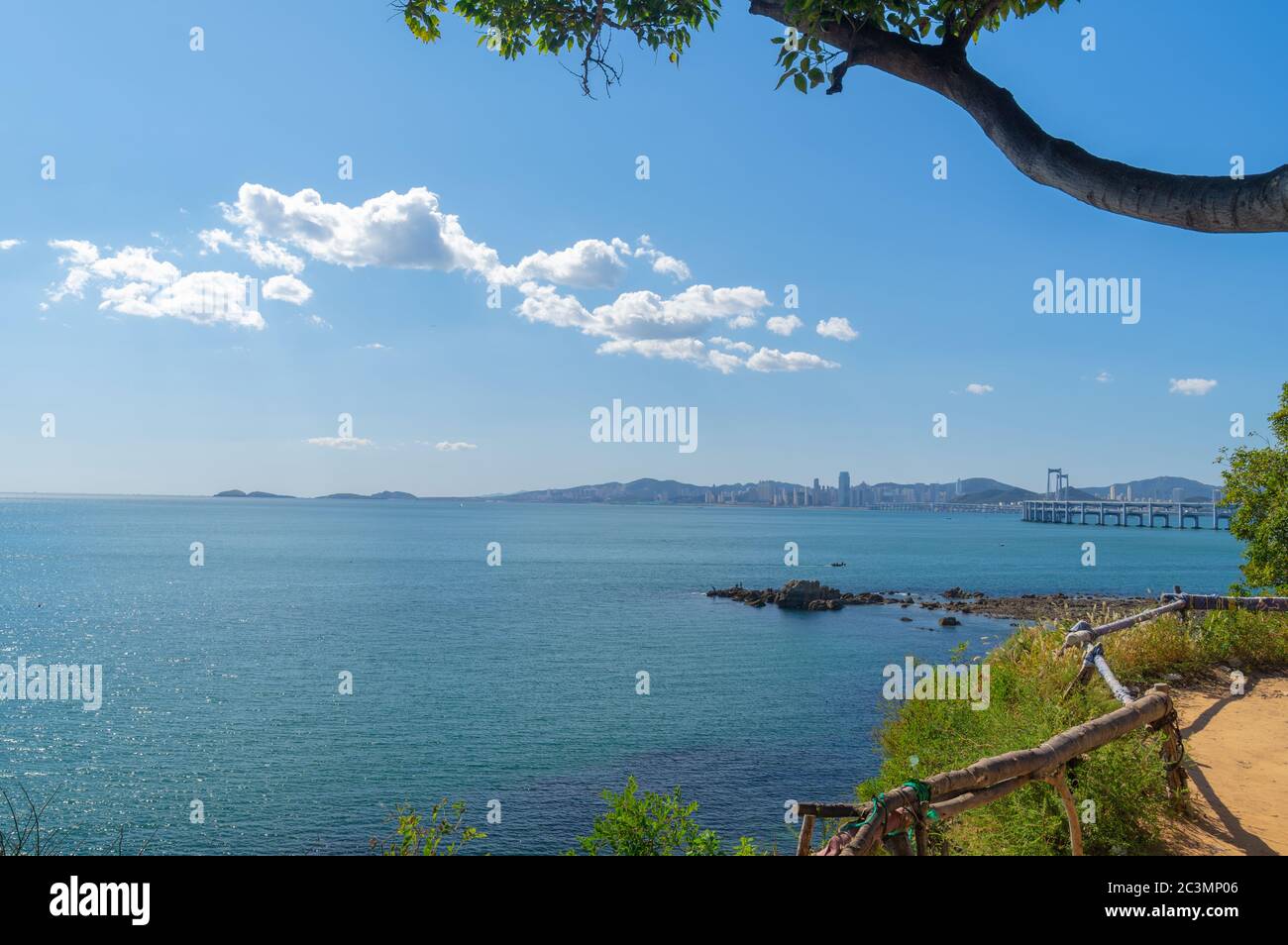 The scenery of Coastal Road in late Summer Stock Photo - Alamy
