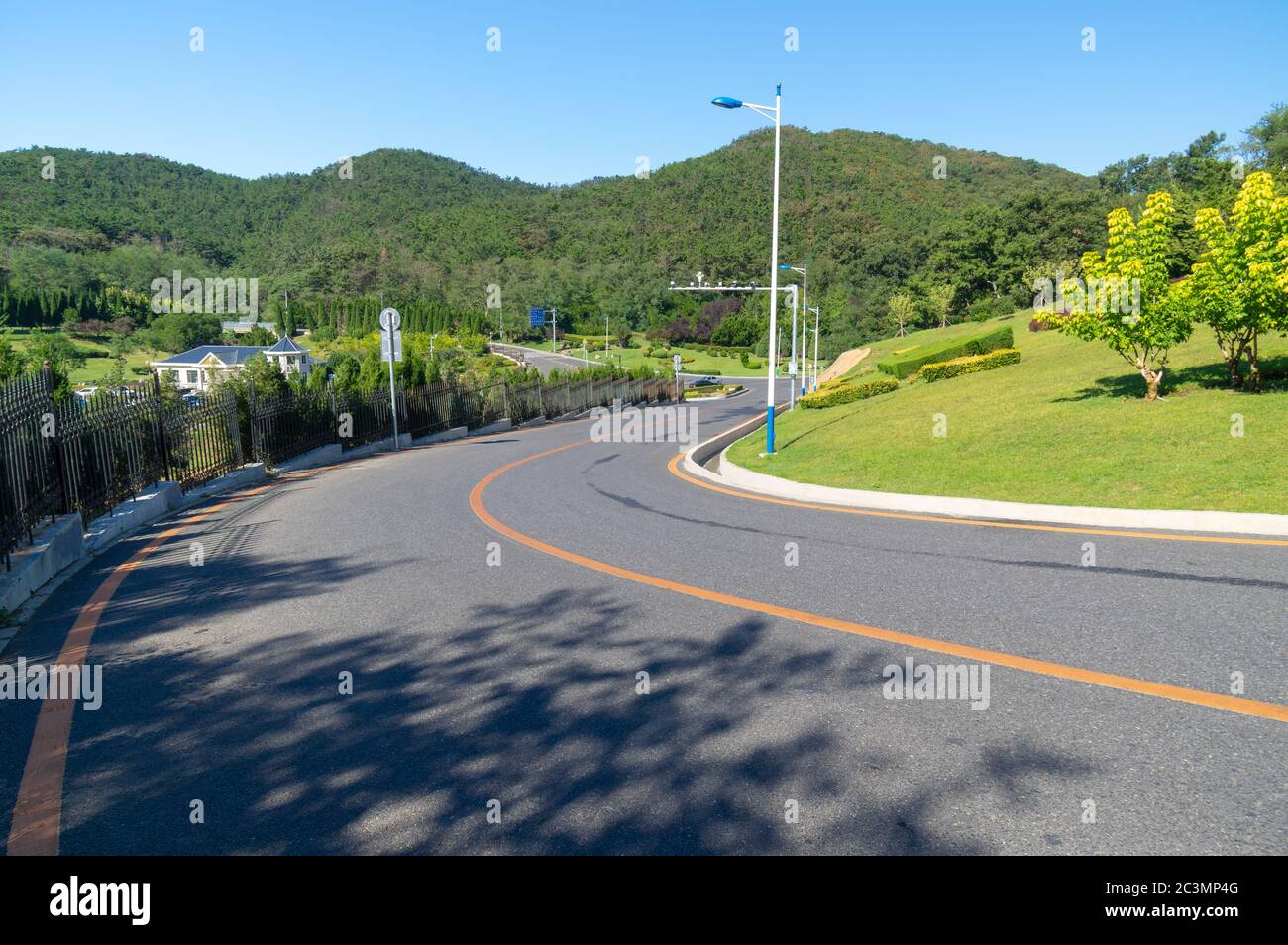 The scenery of Coastal Road in late Summer Stock Photo - Alamy