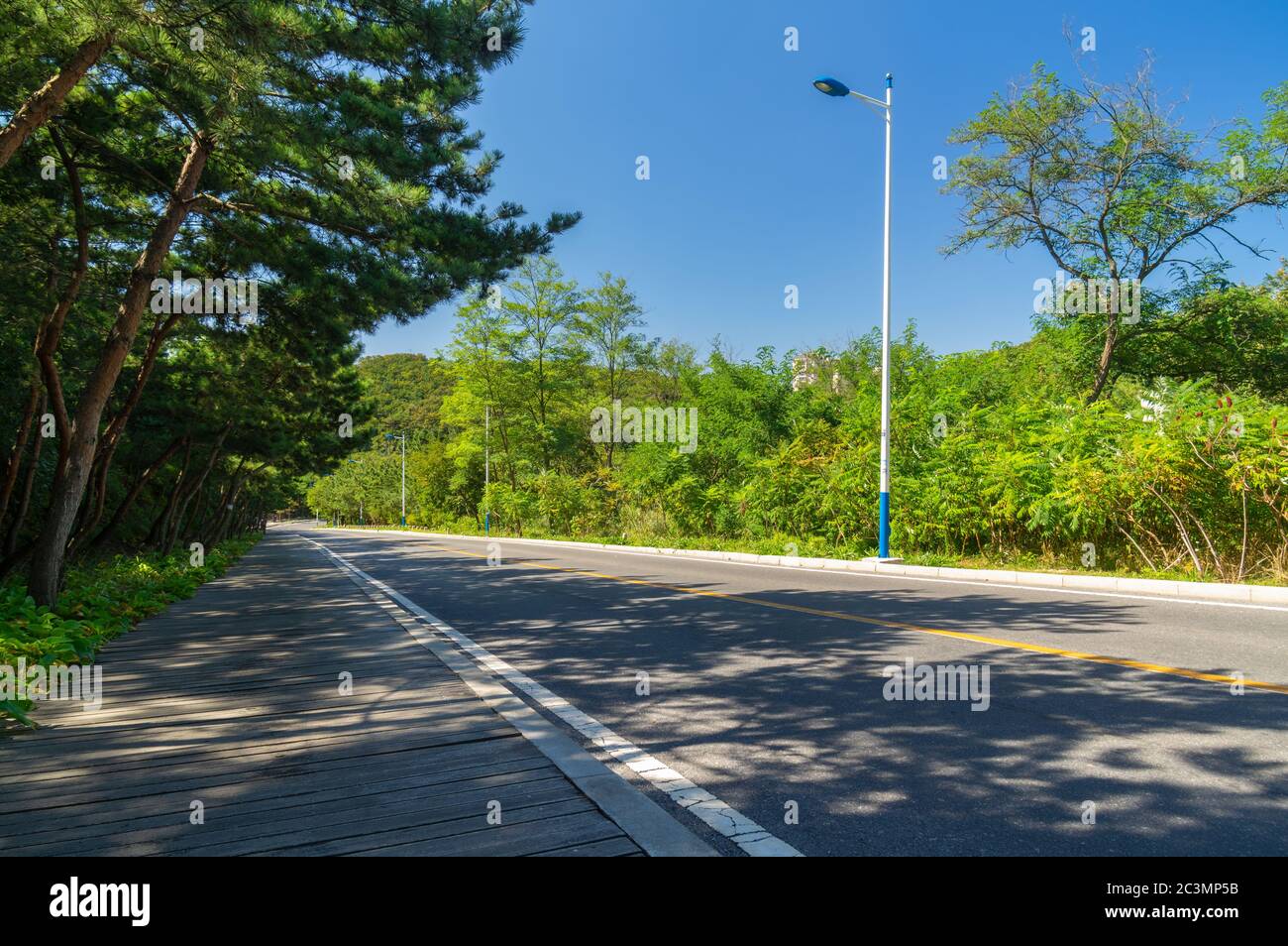 The scenery of Coastal Road in late Summer Stock Photo - Alamy