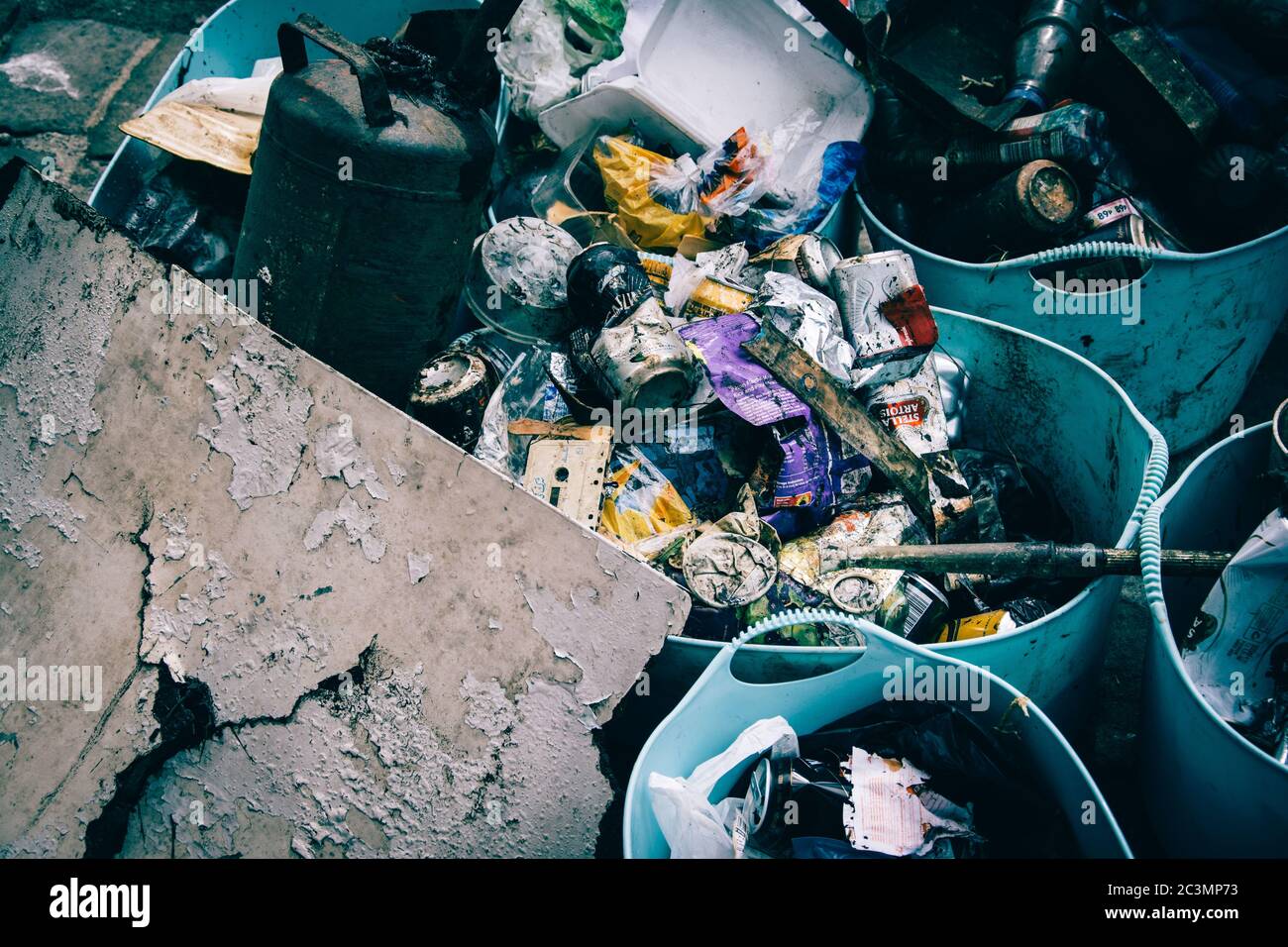 Made by humans polluting the earth Stock Photo - Alamy