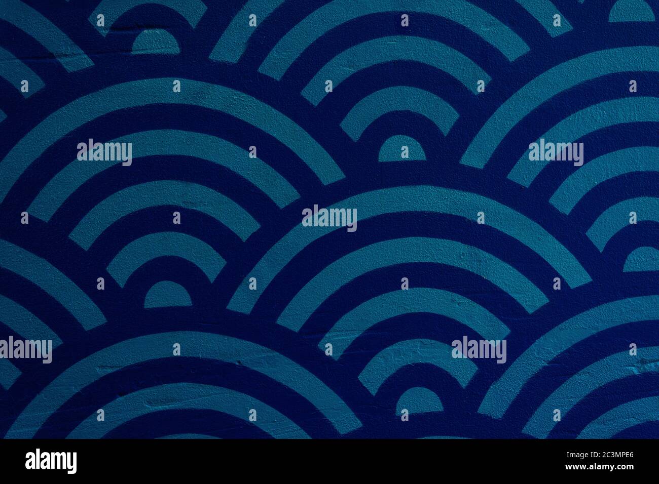 Shot of blue wave pattern on a wall - great for wallpapers Stock Photo ...