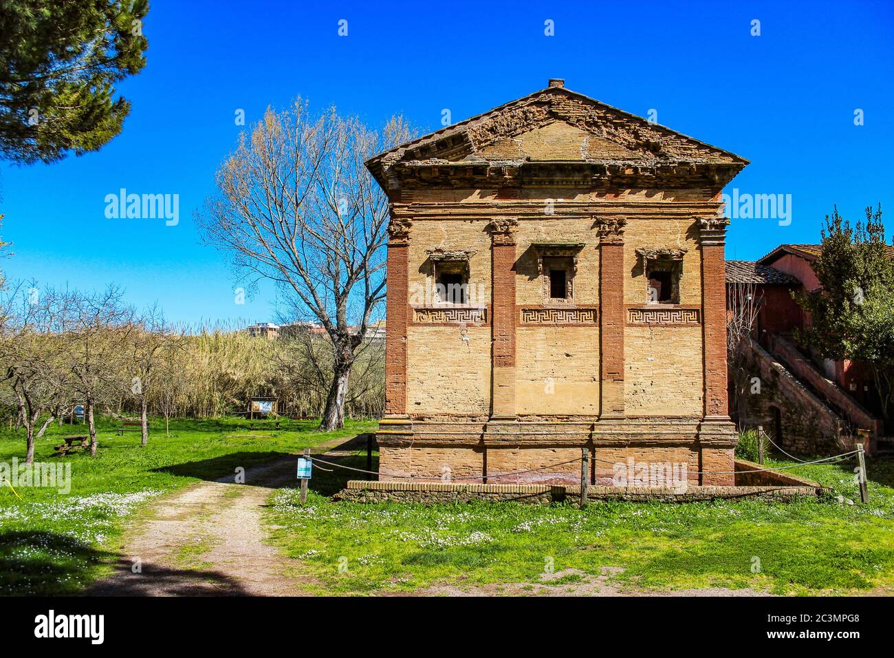 sepulcher of Annia Regilla, in the Caffarella park, Rome, Lazio, Italy ...