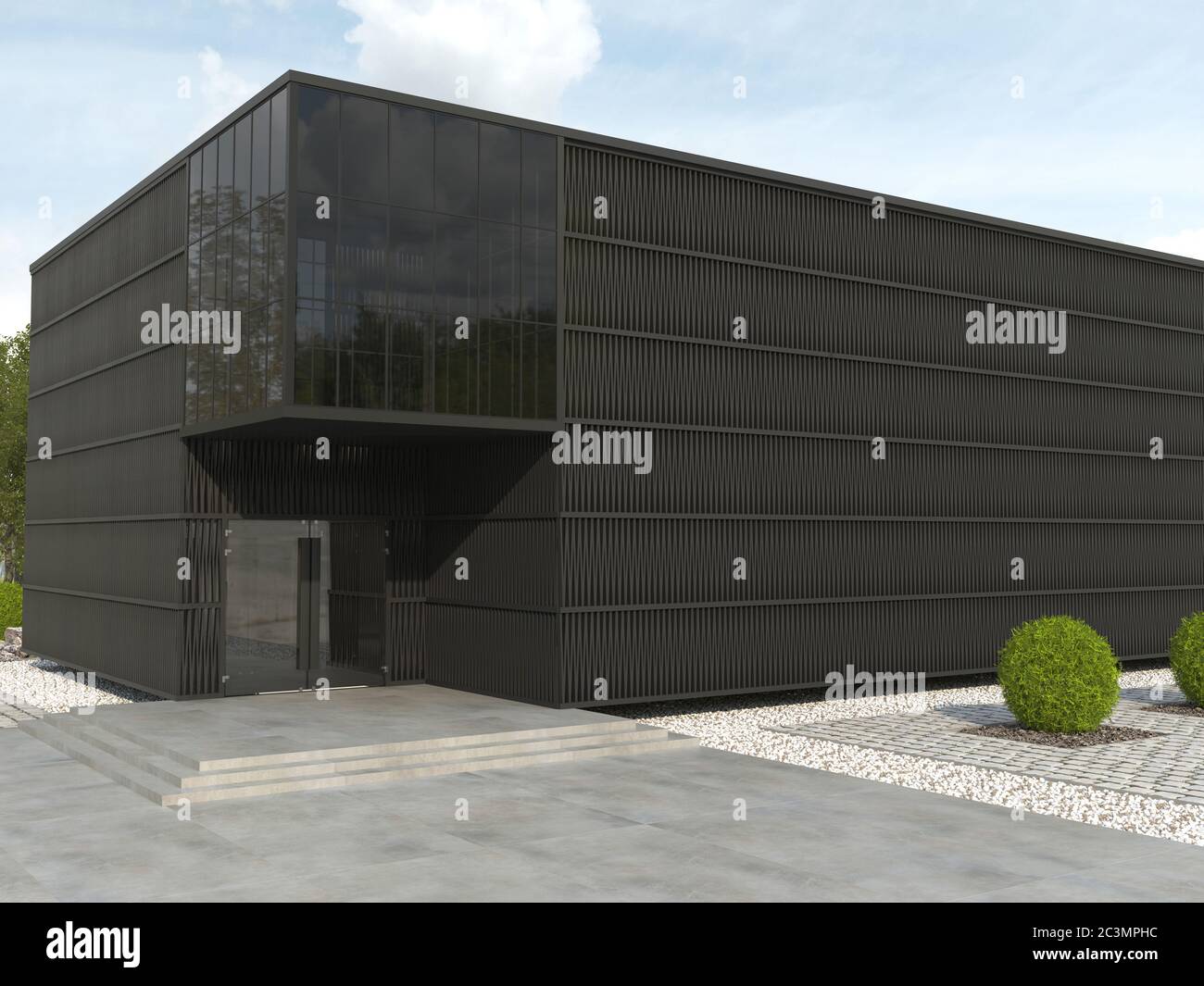 3d architecture black blank hi-res stock photography and images - Alamy