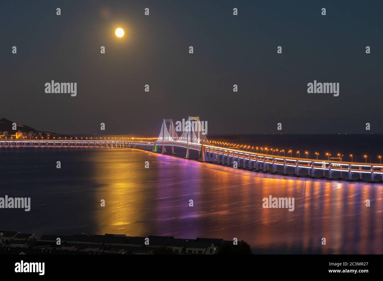 The scenery of Xinghai Bay in late Summer, Dalian, China Stock Photo ...