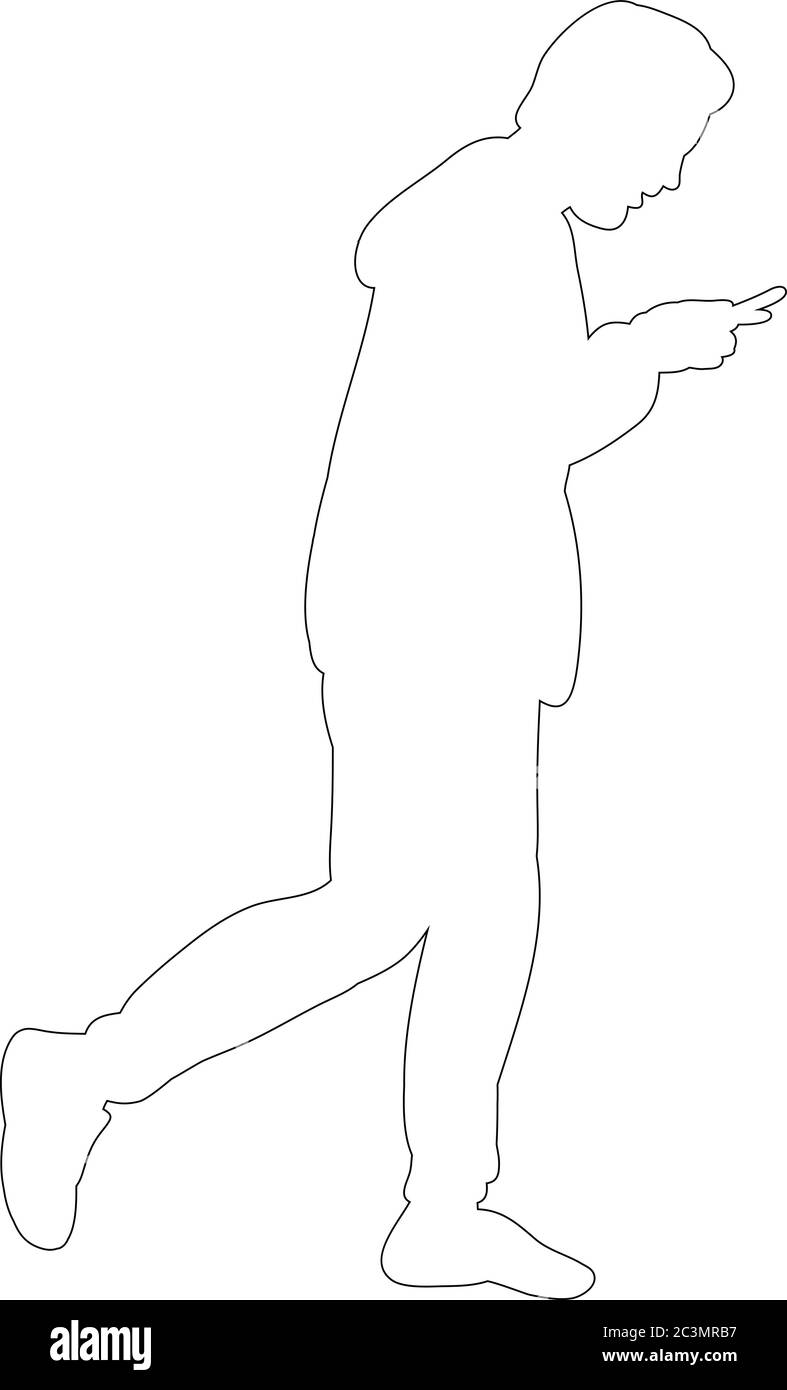 isolated person outline Stock Vector Image & Art - Alamy