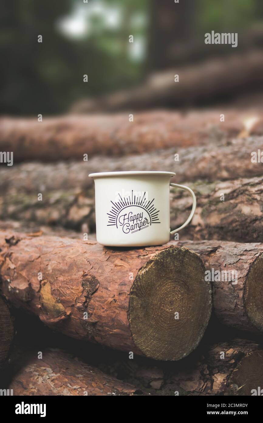 Camp coffee label hi-res stock photography and images - Alamy