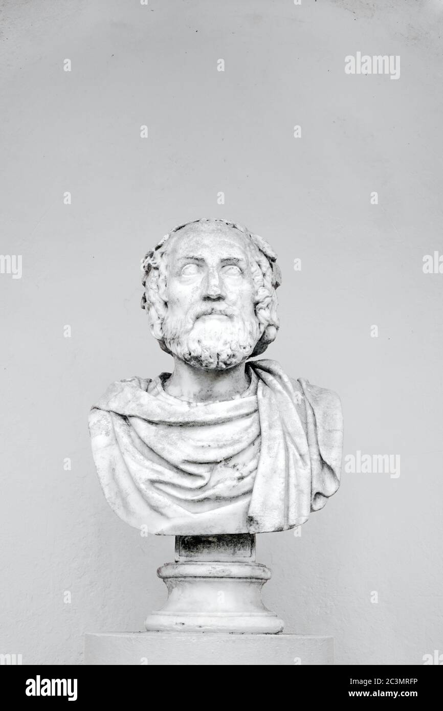 Greek philosopher portrait old man ancient philosopher classical art hi ...