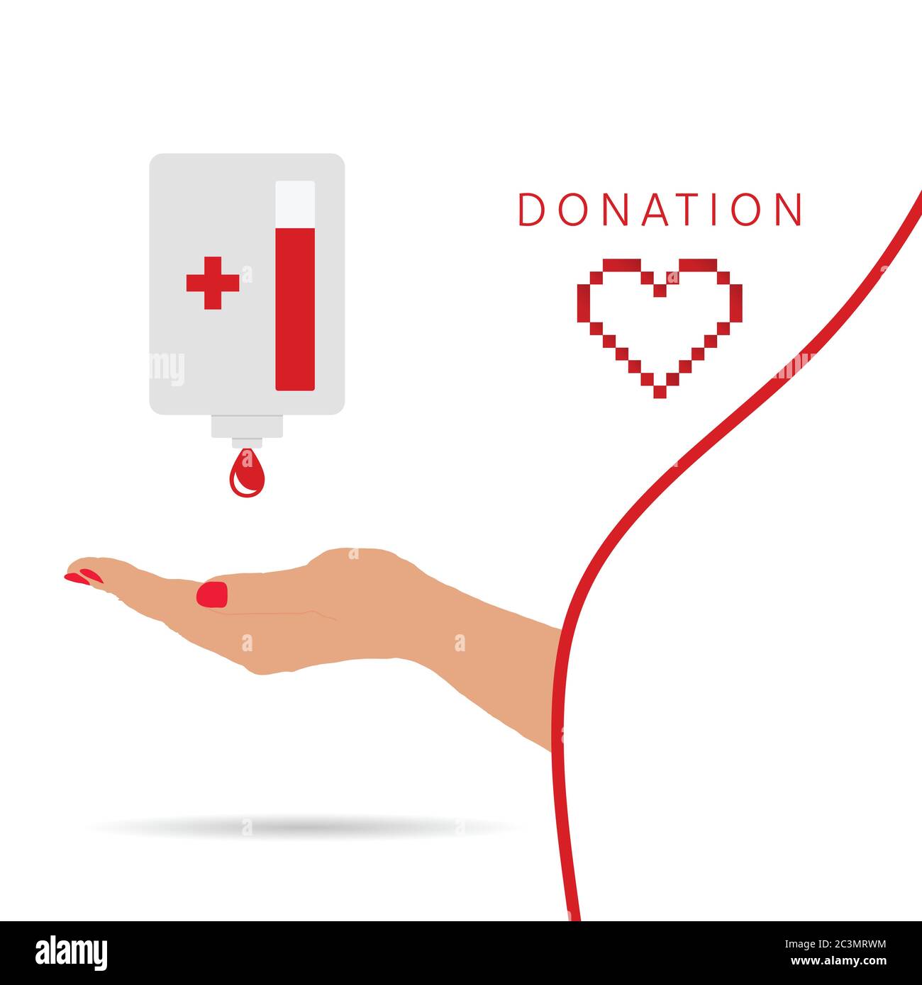 donation symbol illustration in colorful Stock Vector Image & Art - Alamy