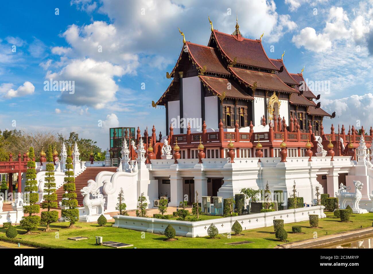 The Royal Ratchaphruek Park in Chiang Mai, Thailand in a summer day ...