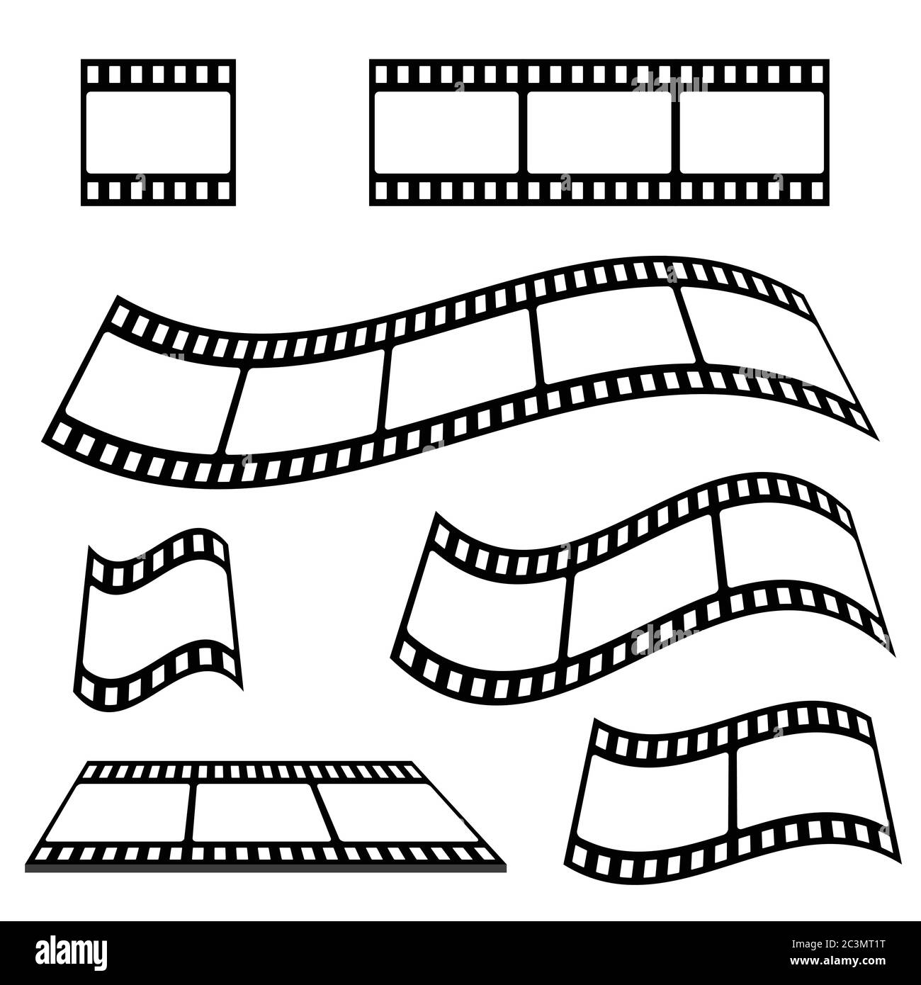 film strip vector and film strip flag illustration Stock Vector Image ...