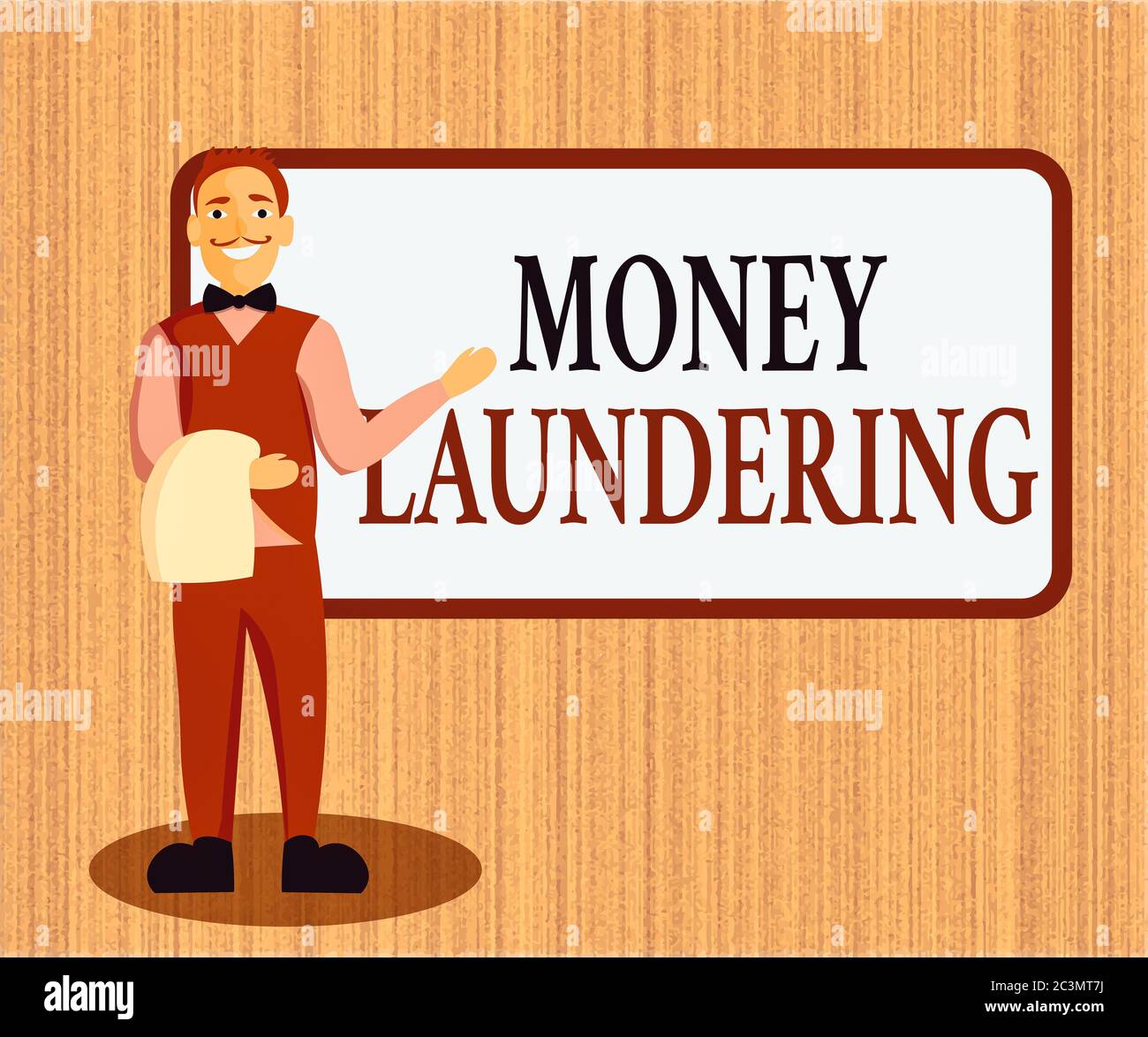 Word writing text Money Laundering. Business photo showcasing illegal ...