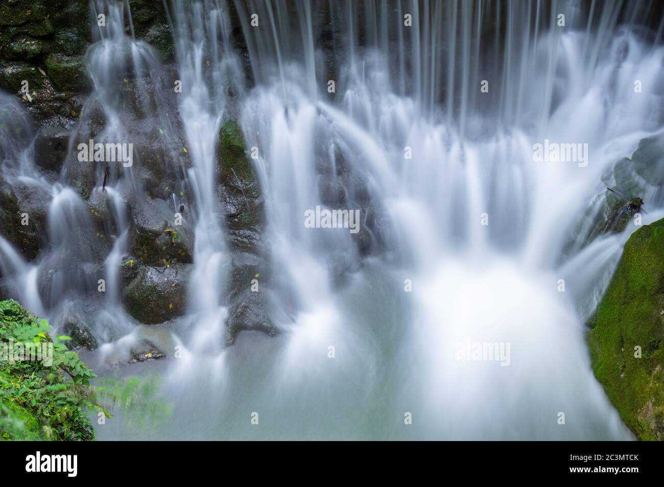Summer scenery of the Three Gorges Waterfall in Yichang, Hubei, China ...
