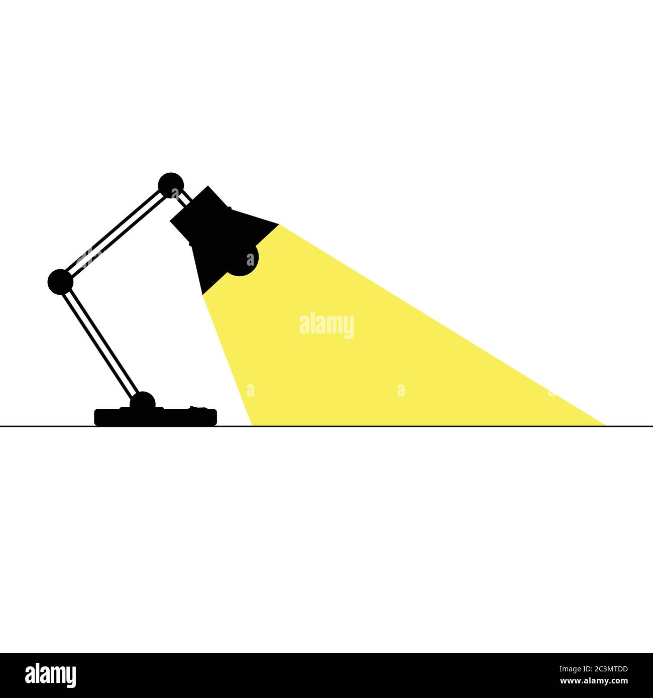 Desk Lamp line illustration Stock Vector Image & Art - Alamy