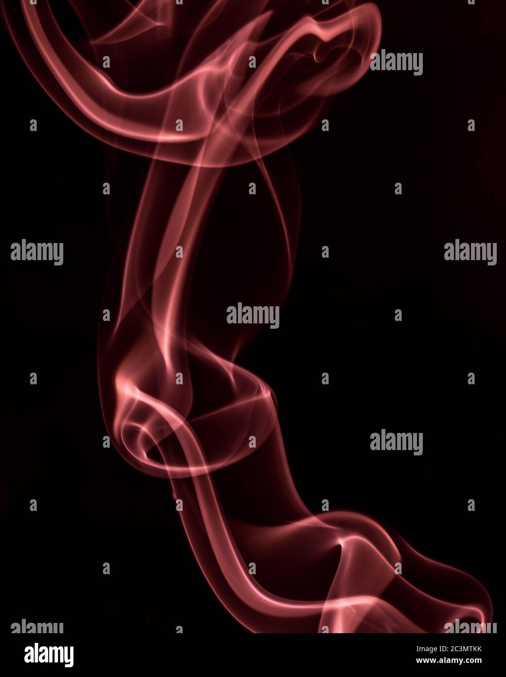 Colourful smoke trails from incense Stock Photo - Alamy