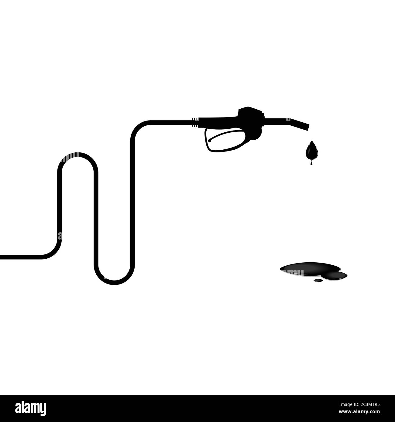 gasoline pump nozzle sign with drop of the oil vector Stock Vector ...