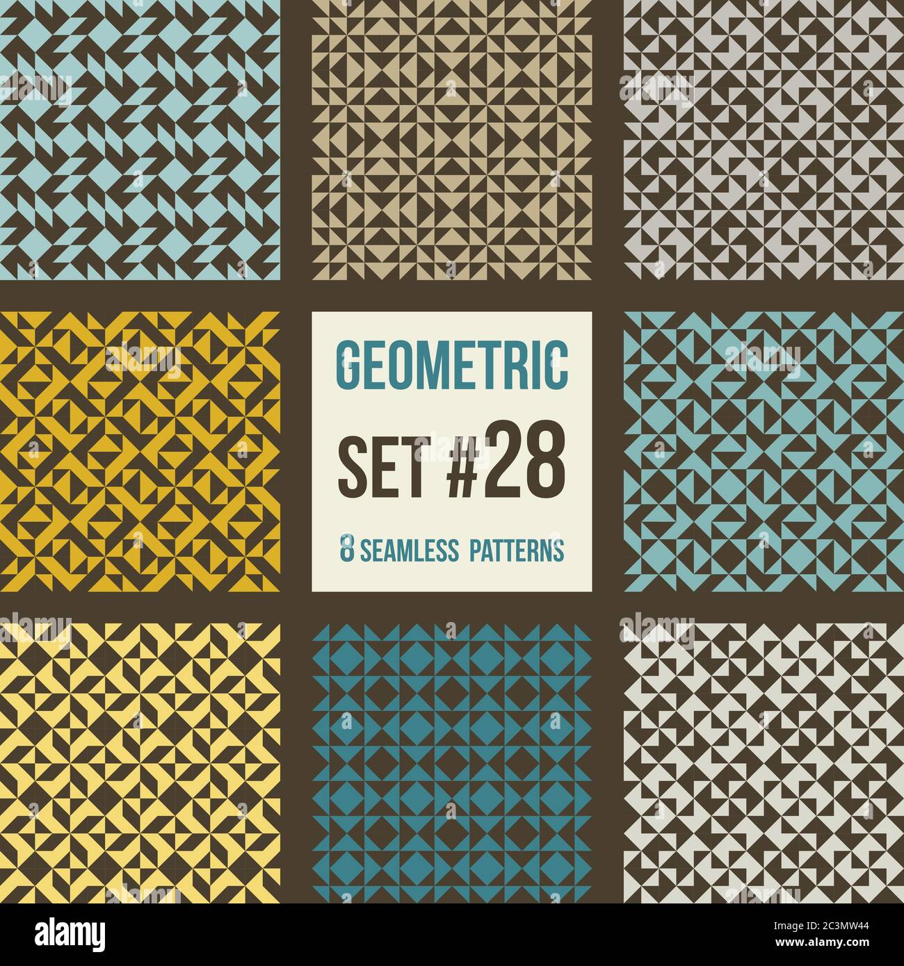 Eight different patterns Stock Vector Images - Alamy