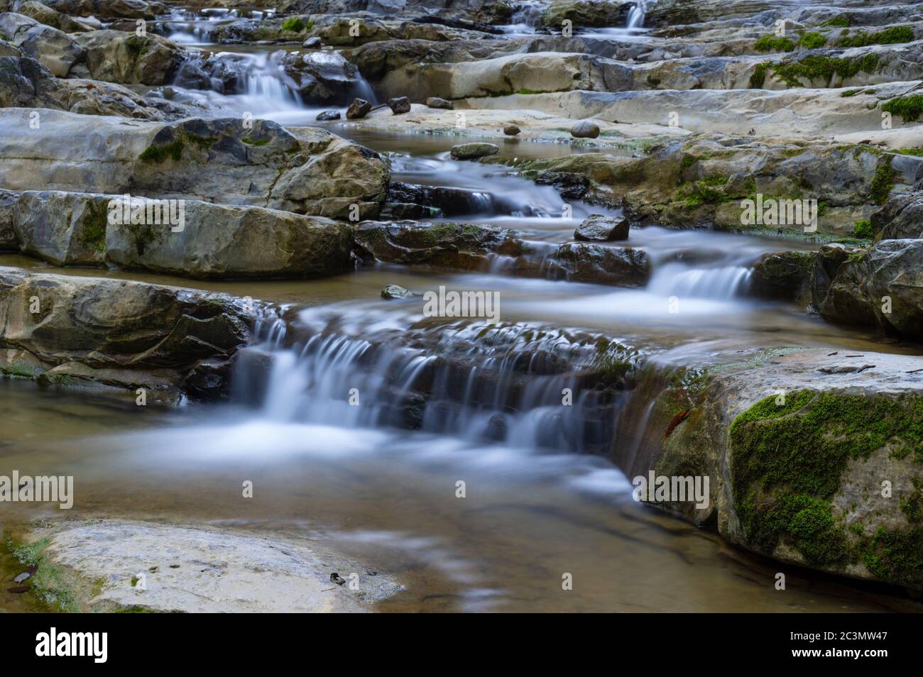 Summer scenery of the Three Gorges Waterfall in Yichang, Hubei, China ...