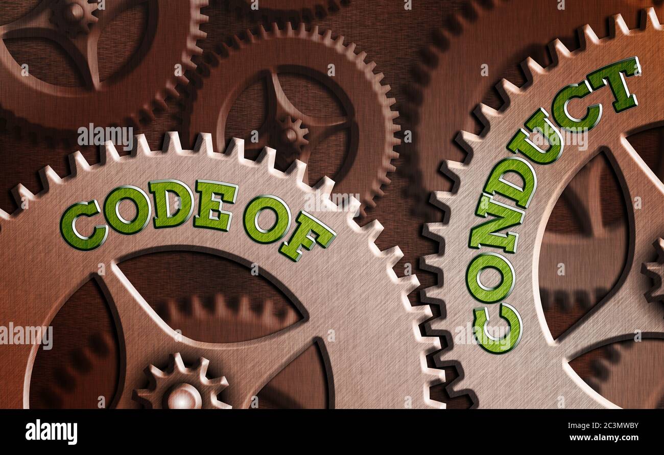 Handwriting text writing Code Of Conduct. Conceptual photo set of ...