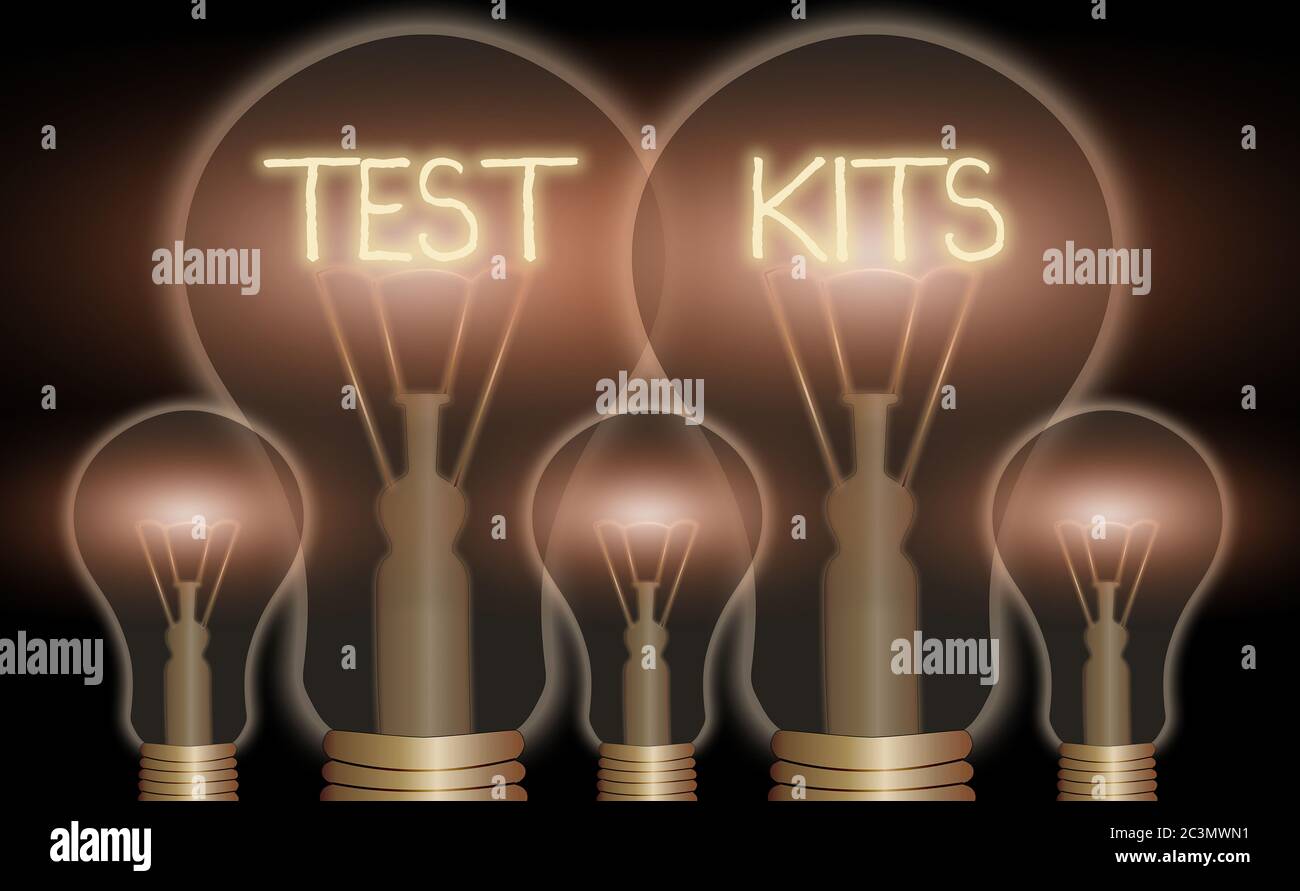 Conceptual hand writing showing Test Kits. Concept meaning tools used ...