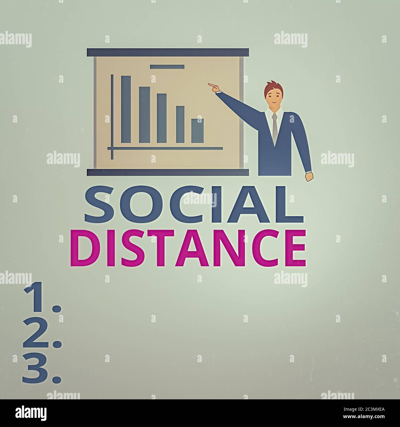 Text sign showing Social Distance. Business photo text degree of ...