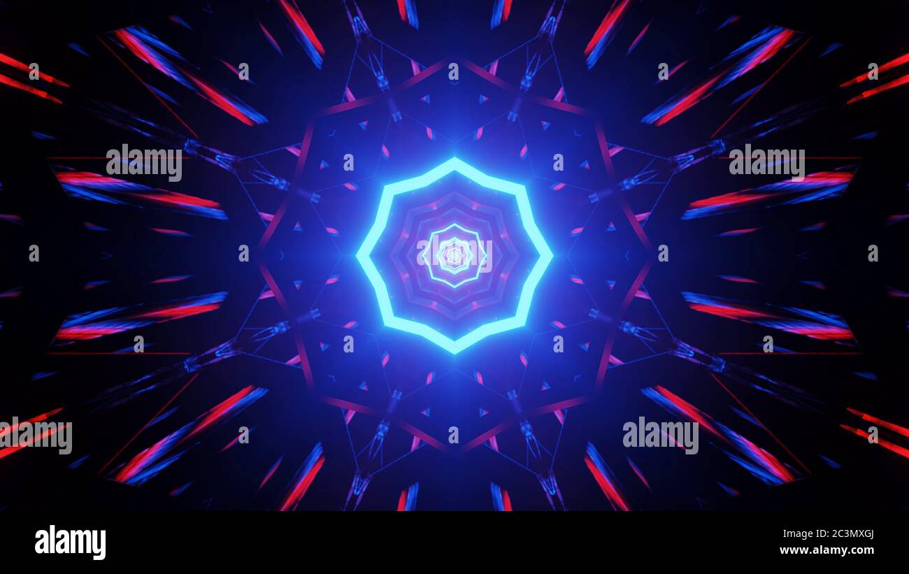 3D rendering of a perfect illustration with geometric shapes and ...