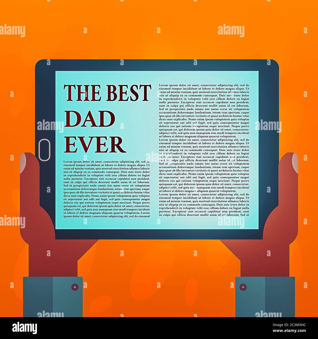 Writing note showing The Best Dad Ever. Business concept for used to ...