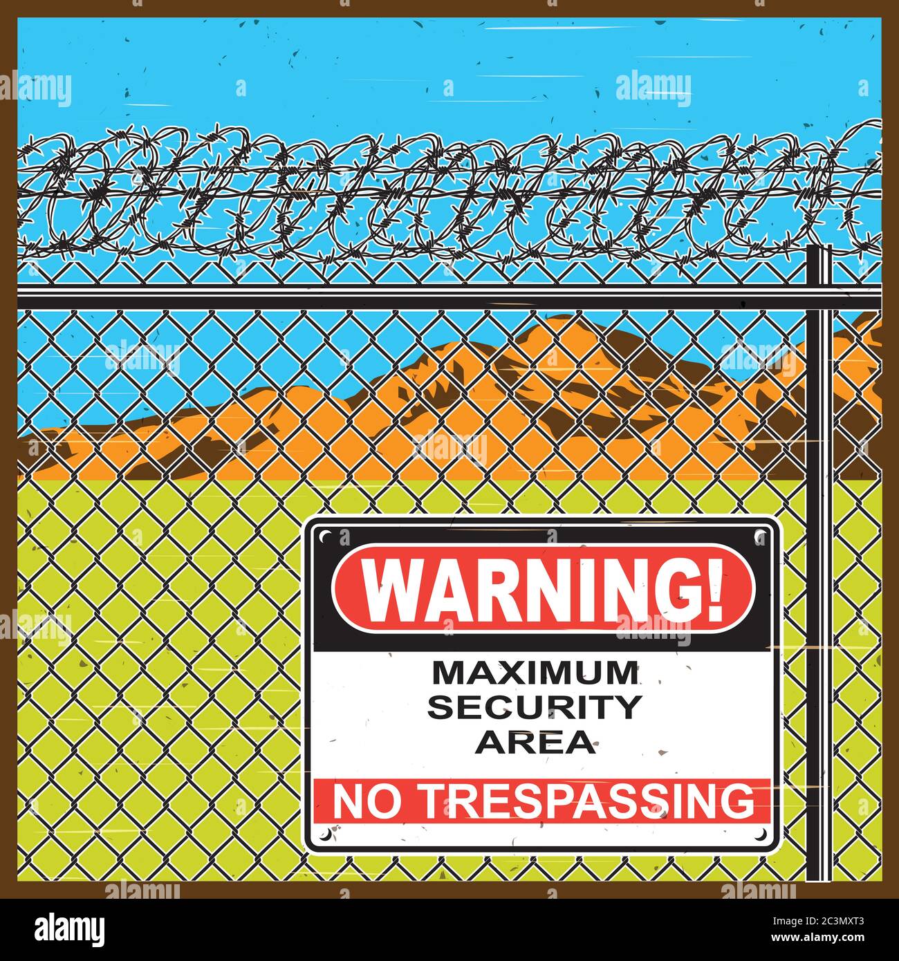 Military exclusion zone Stock Vector Images - Alamy