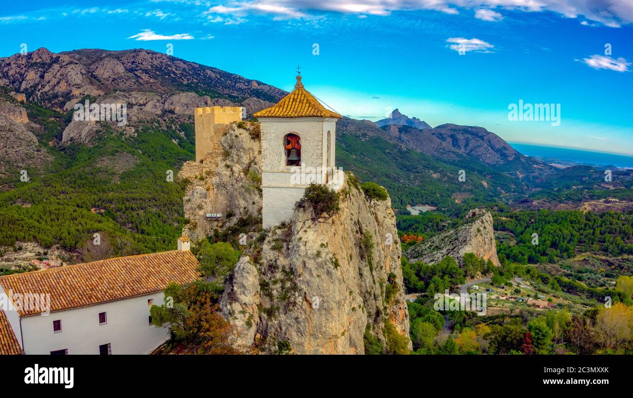 Castell de Guadalest is an old castle in Spain with beautiful views ...