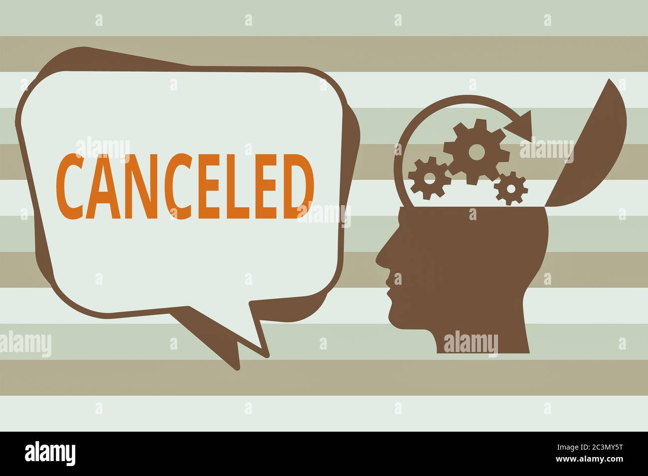 Conceptual hand writing showing Canceled. Concept meaning to decide not ...