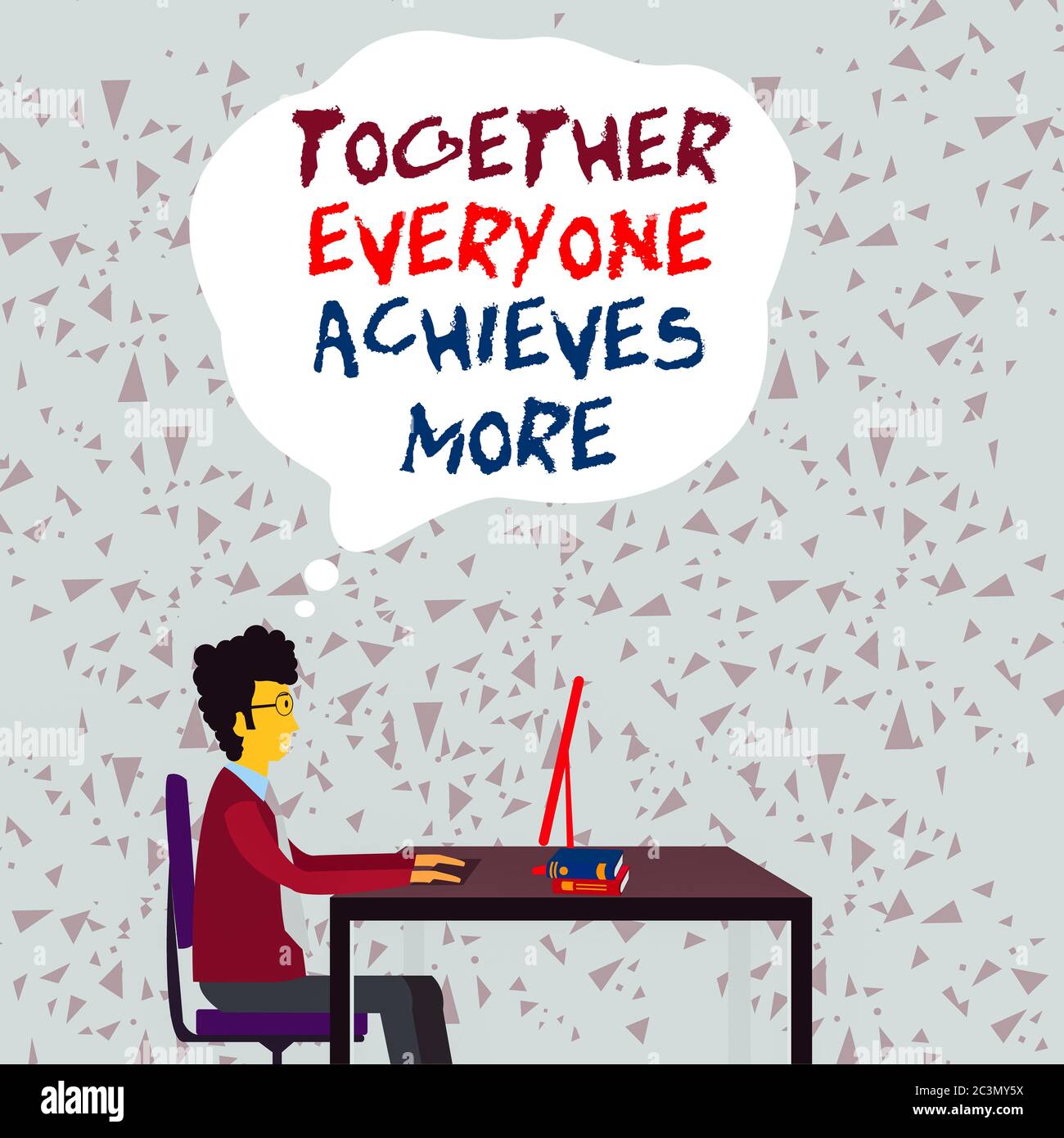 Word writing text Together Everyone Achieves More. Business photo ...