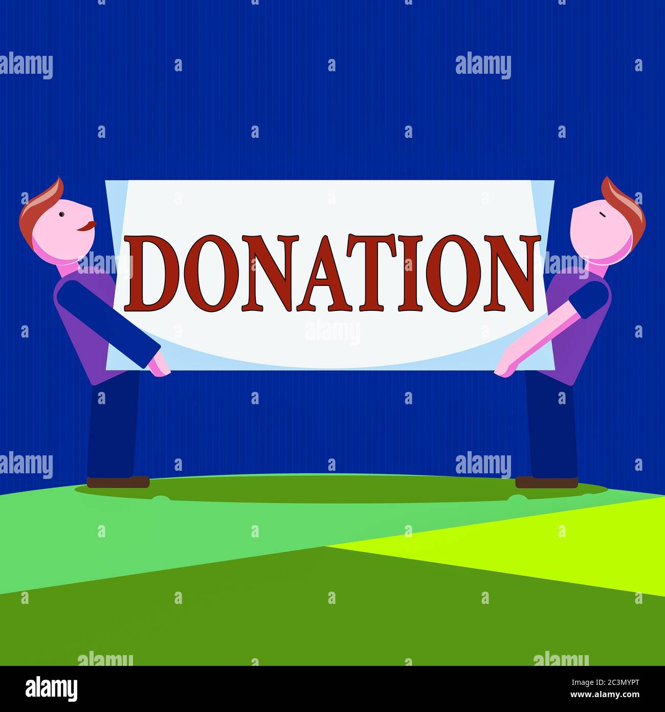 Conceptual hand writing showing Donation. Concept meaning the making of ...