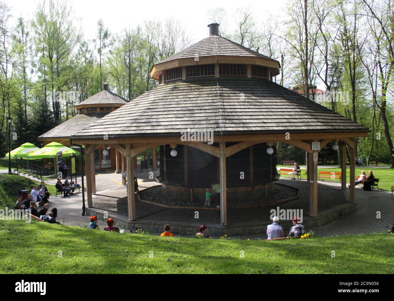 Rabka. Lesser Poland (Malopolska). Graduation tower the device ...