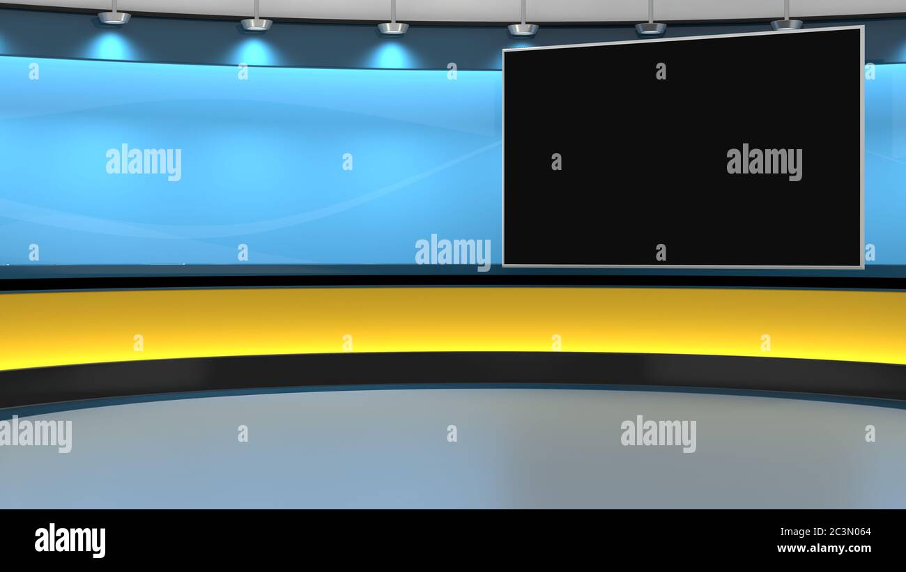 3d virtual tv studio set hi-res stock photography and images - Alamy