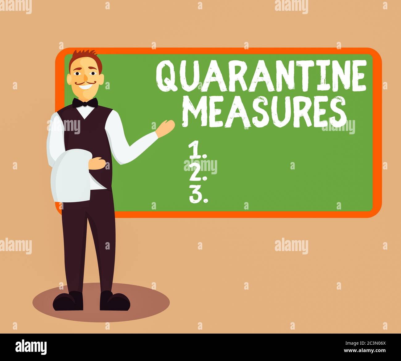 Handwriting text Quarantine Measures. Conceptual photo safety procedure ...