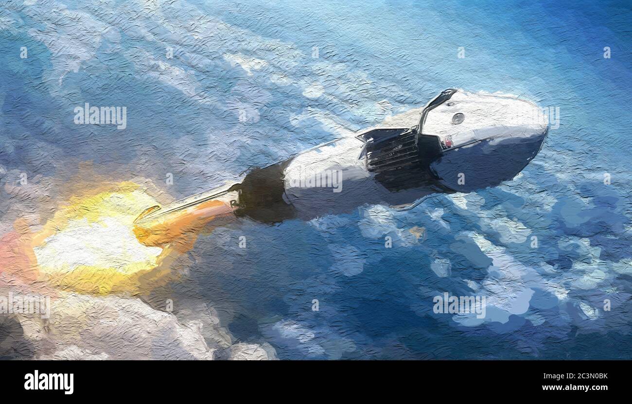 Spacex starship launch at boca chica hi-res stock photography and ...
