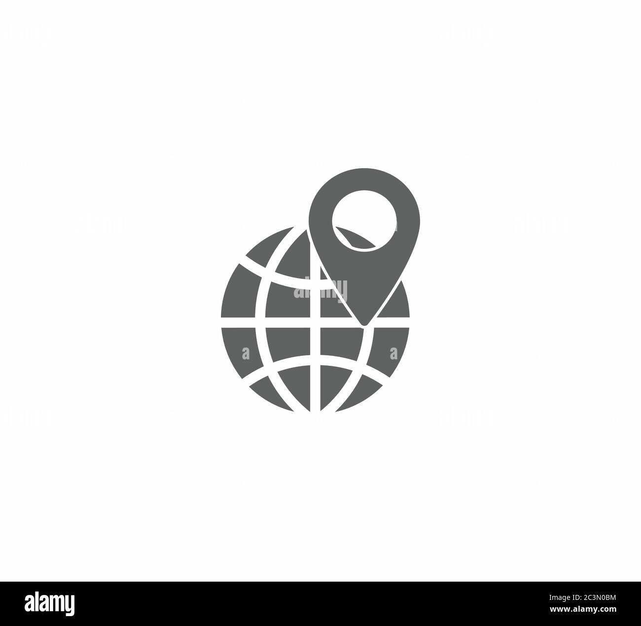 Map icon 3d pin design Black and White Stock Photos & Images - Alamy
