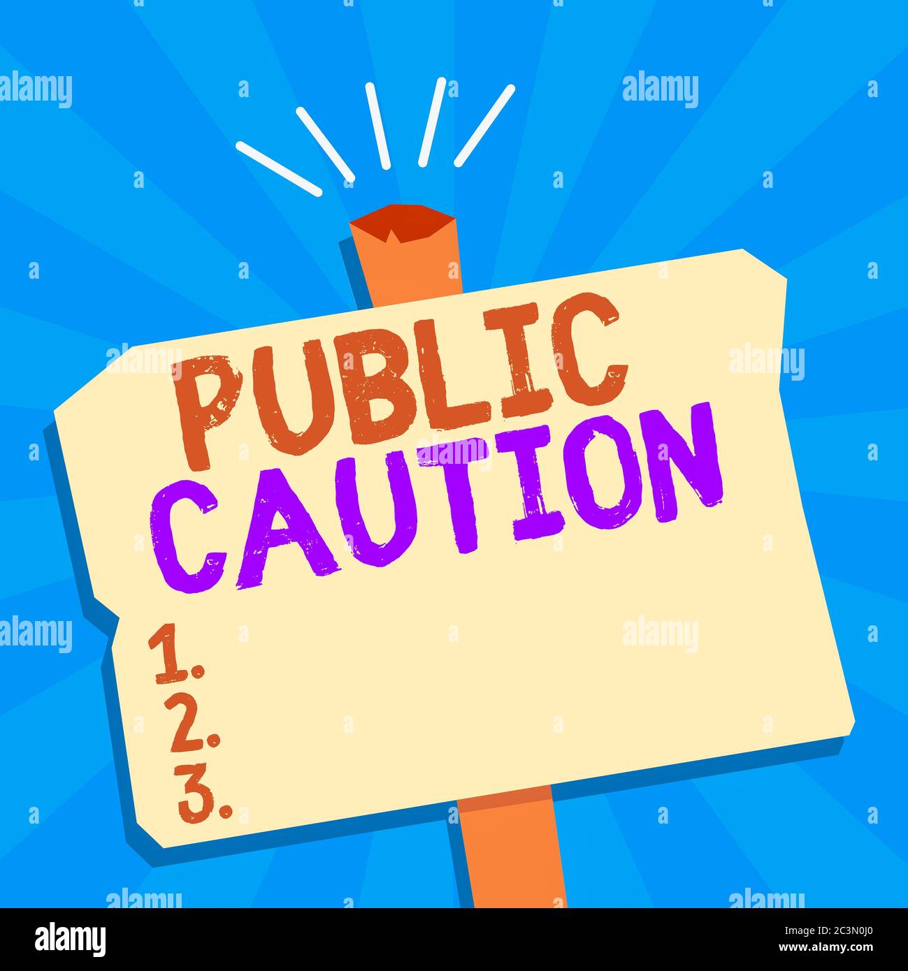Writing note showing Public Caution. Business concept for formal ...