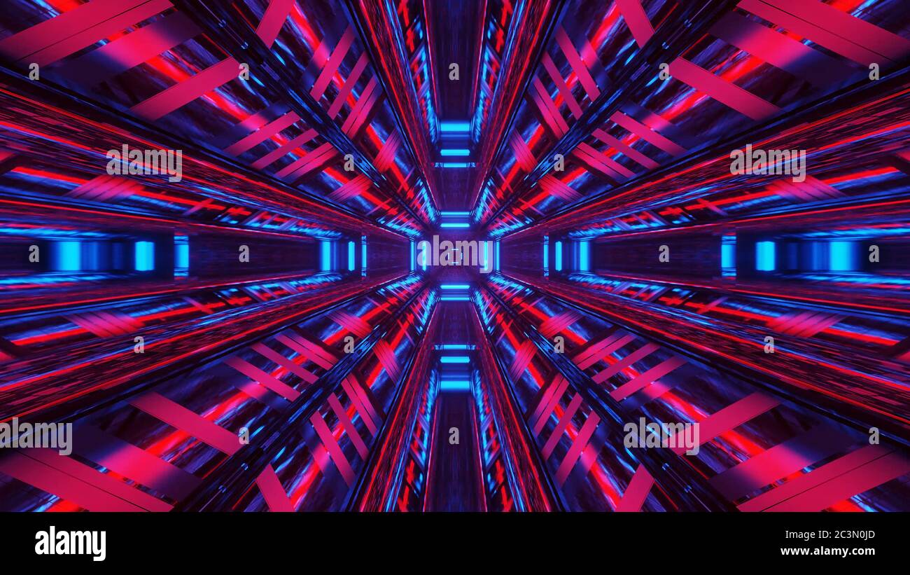 3D rendering of an illustration with geometric shapes and colorful ...