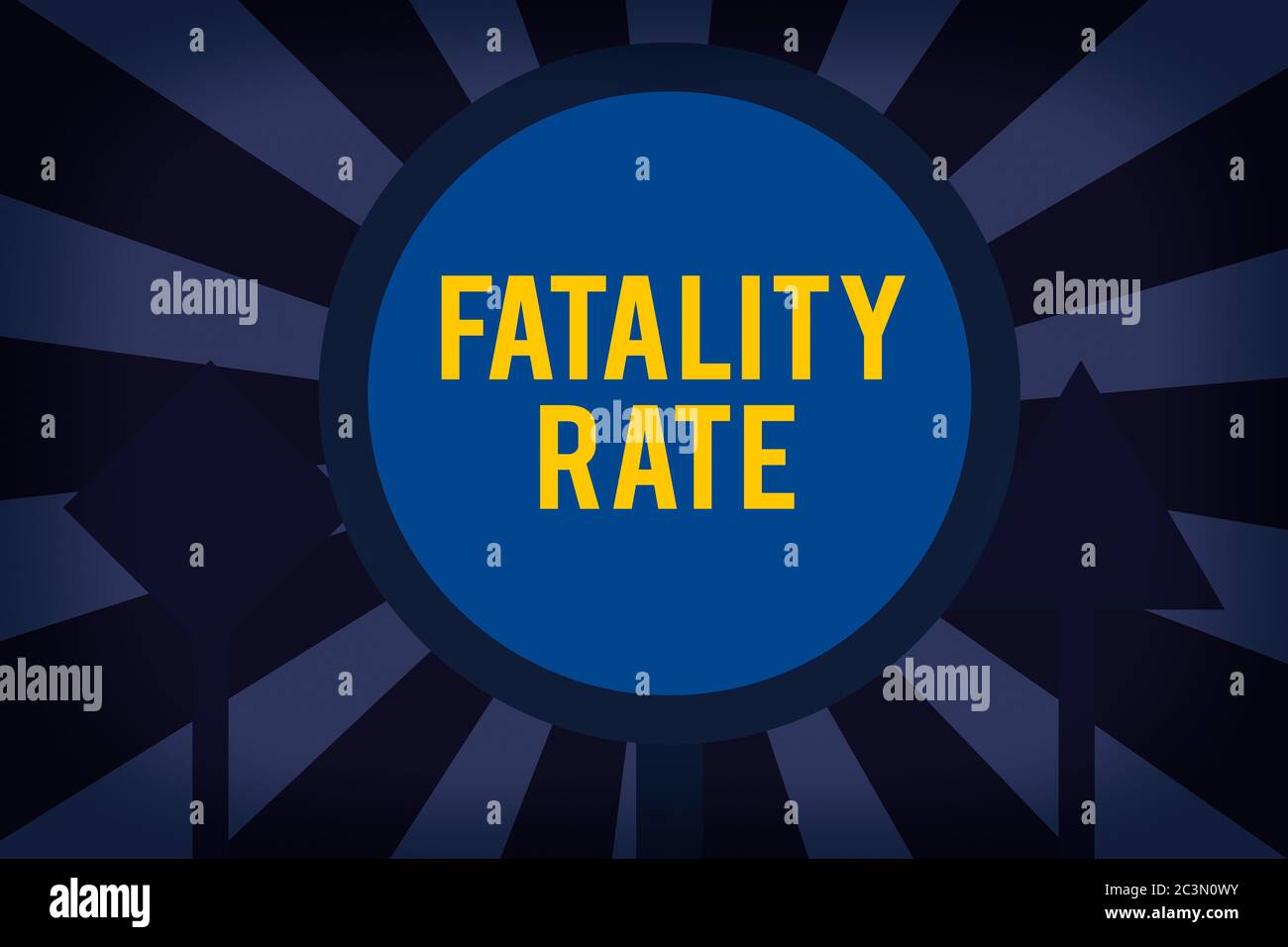 Text sign showing Fatality Rate. Business photo showcasing calculated ...