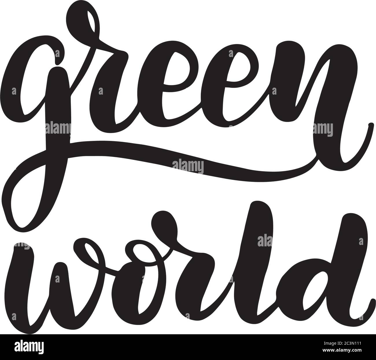 World environment day handwritten lettering hi-res stock photography ...