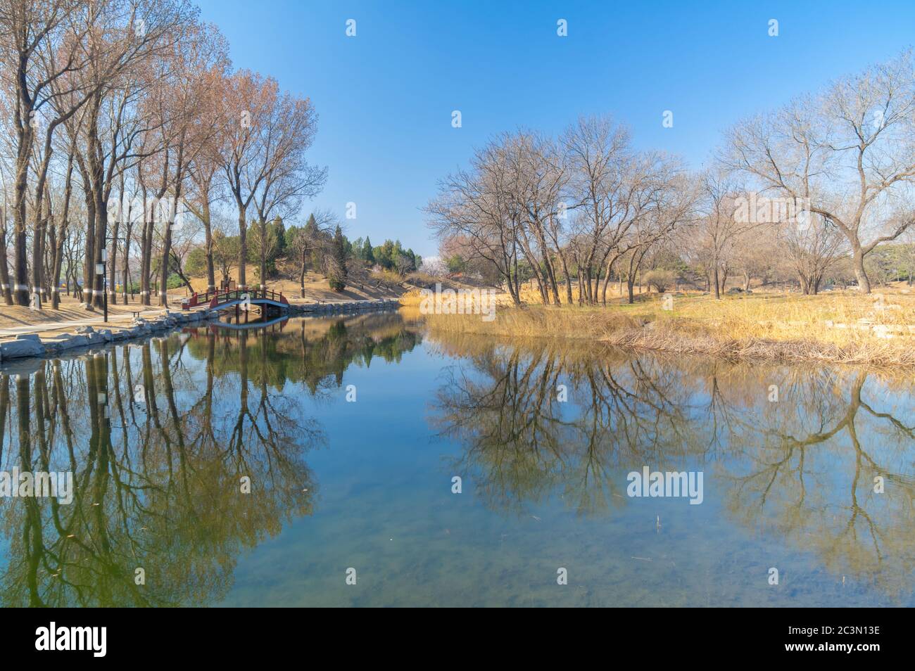 The Summer Palace landscape of Beijing in early spring Stock Photo - Alamy