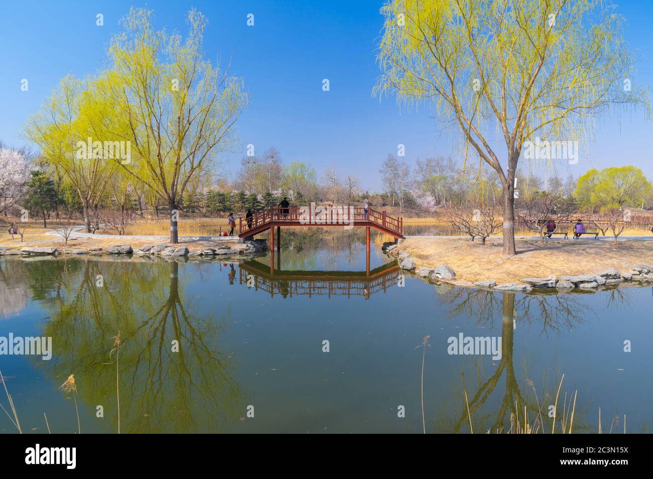The Summer Palace landscape of Beijing in early spring Stock Photo - Alamy