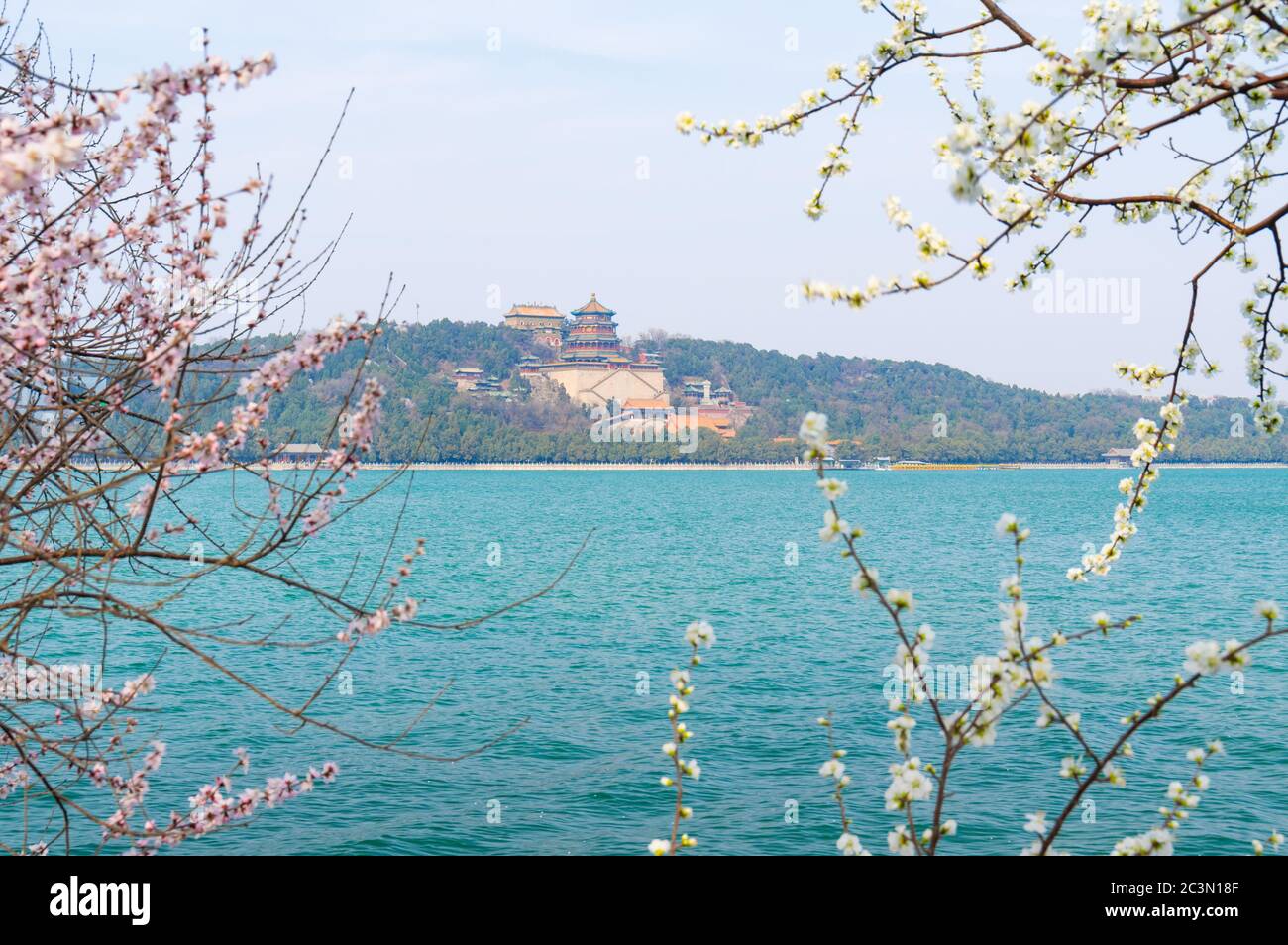 The Summer Palace landscape of Beijing in early spring Stock Photo - Alamy