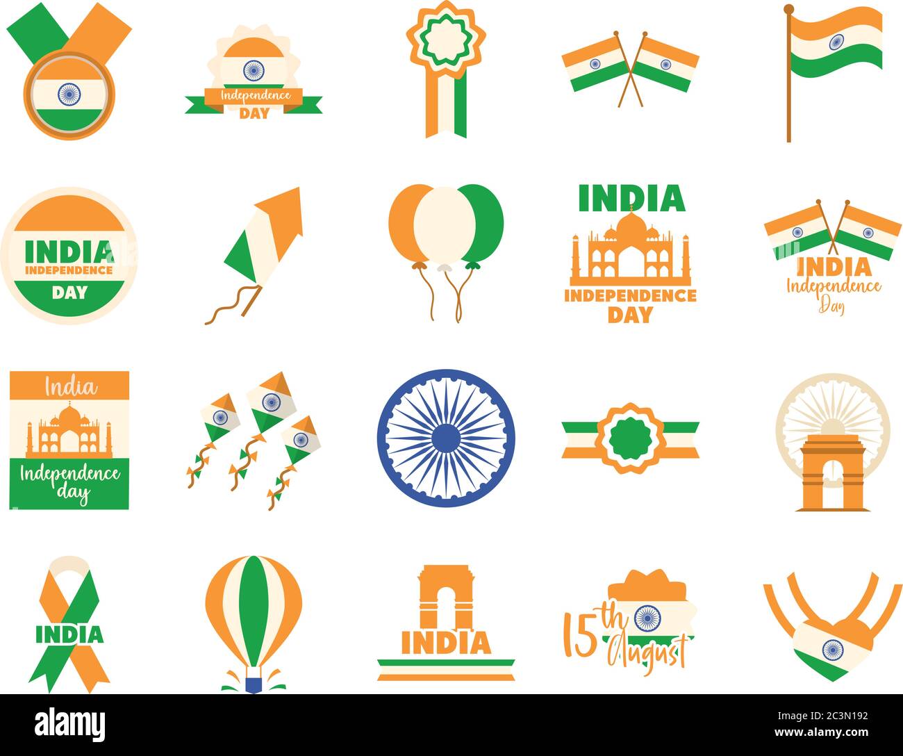 Independence day of india fireworks Stock Vector Images - Alamy
